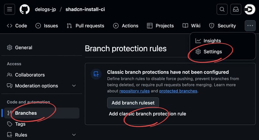 GitHub設定編：最小構成の CI を動かすまで |【DELOGs】
